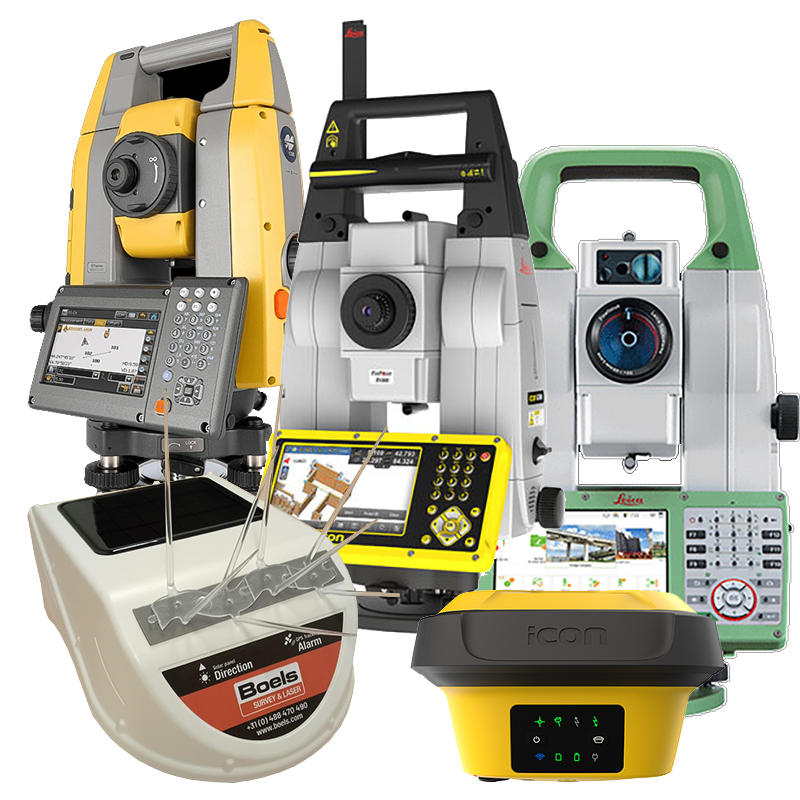 Total stations, GNSS rovers, RTK netwerken, RTK-referentienetwerken en ...