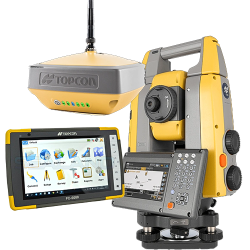 Robotic total stations en GNSS rovers Topcon - Boels Survey & Laser